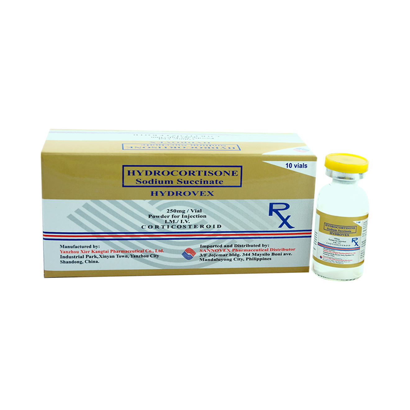 HYDROVEX Hydrocortisone Sodium Succinate 250mg Powder for IM/IV ...